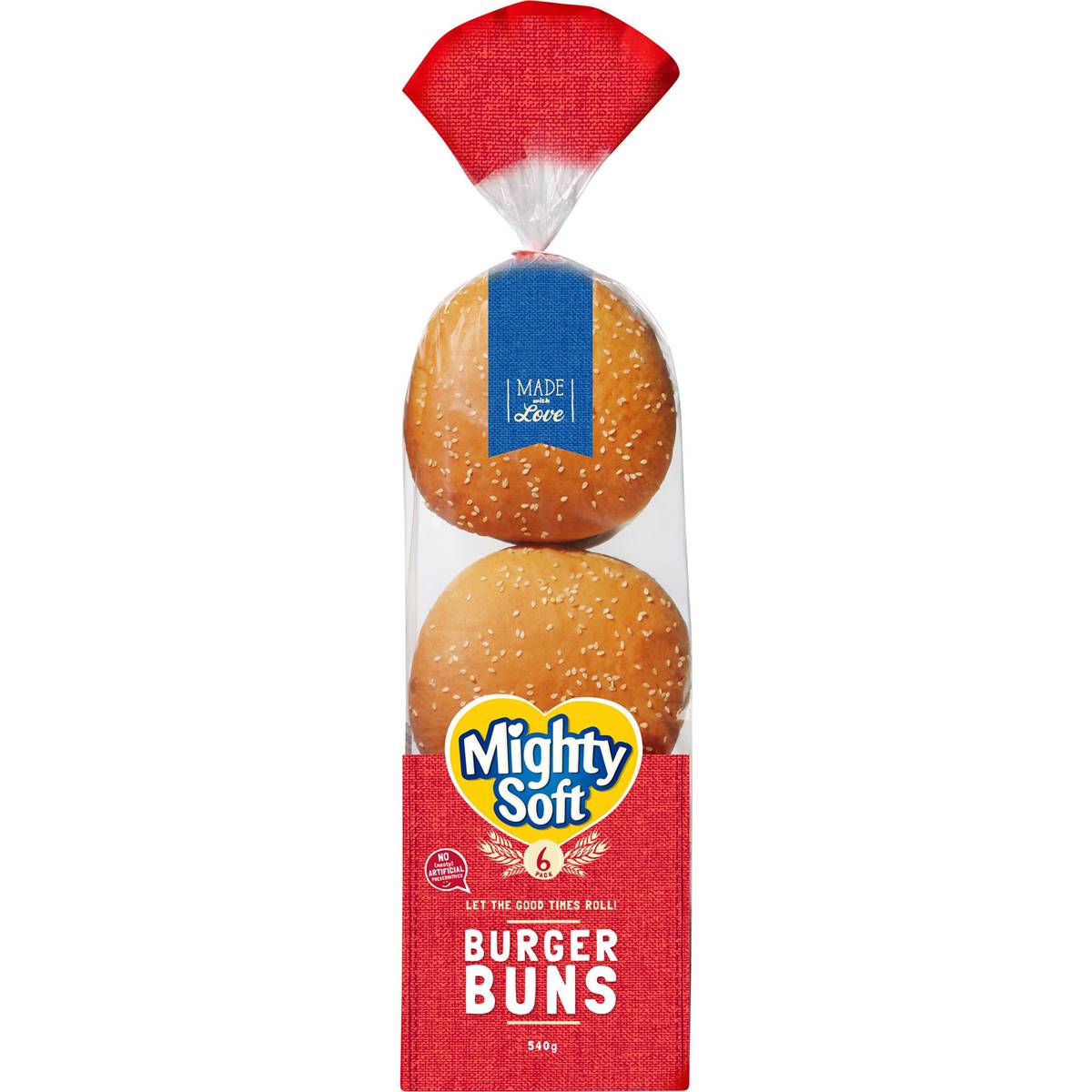 No Artificial Preservatives - Mighty Soft Bread Rolls Hamburger Buns ...