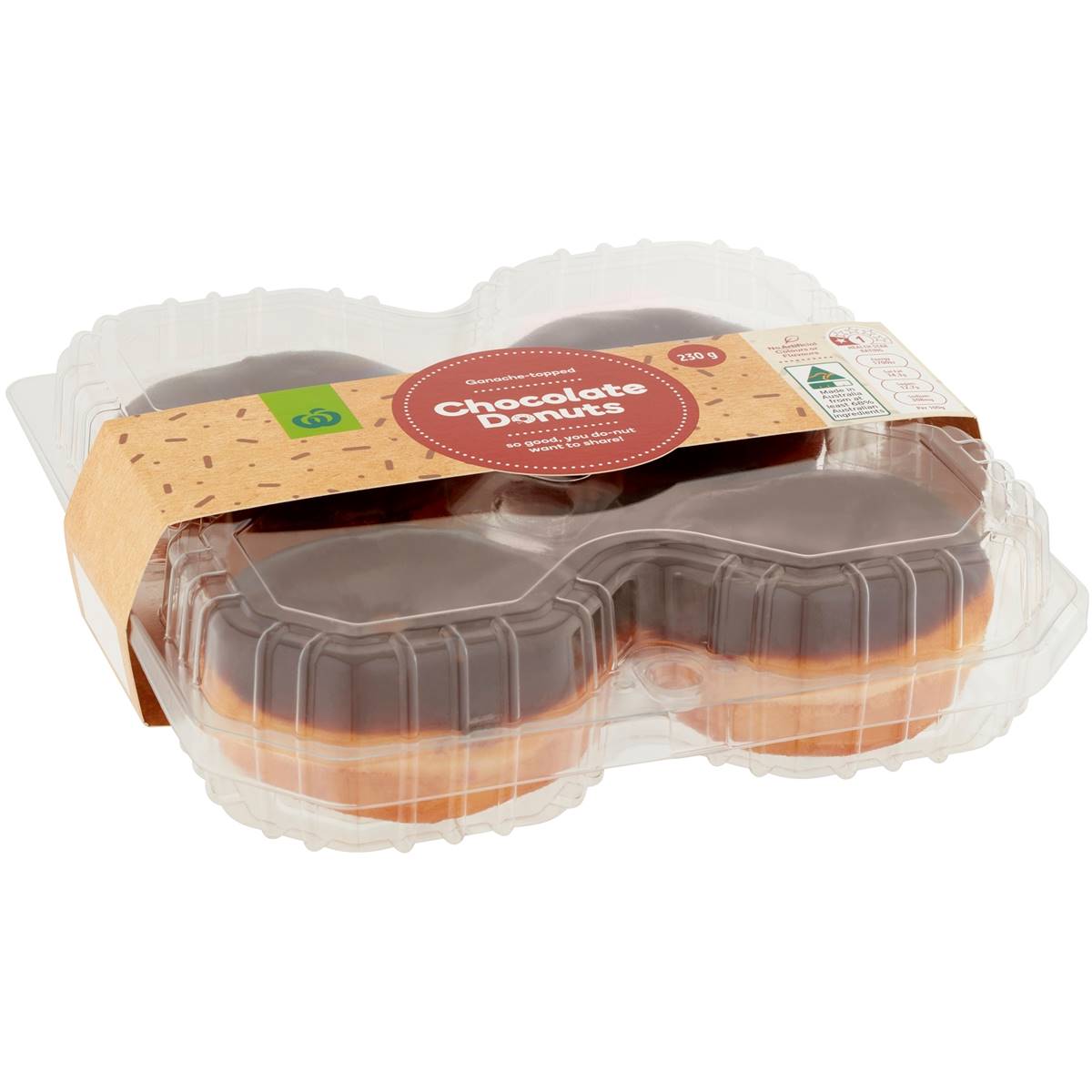 No Artificial Colours - Woolworths Chocolate Iced Donuts | myWellabee