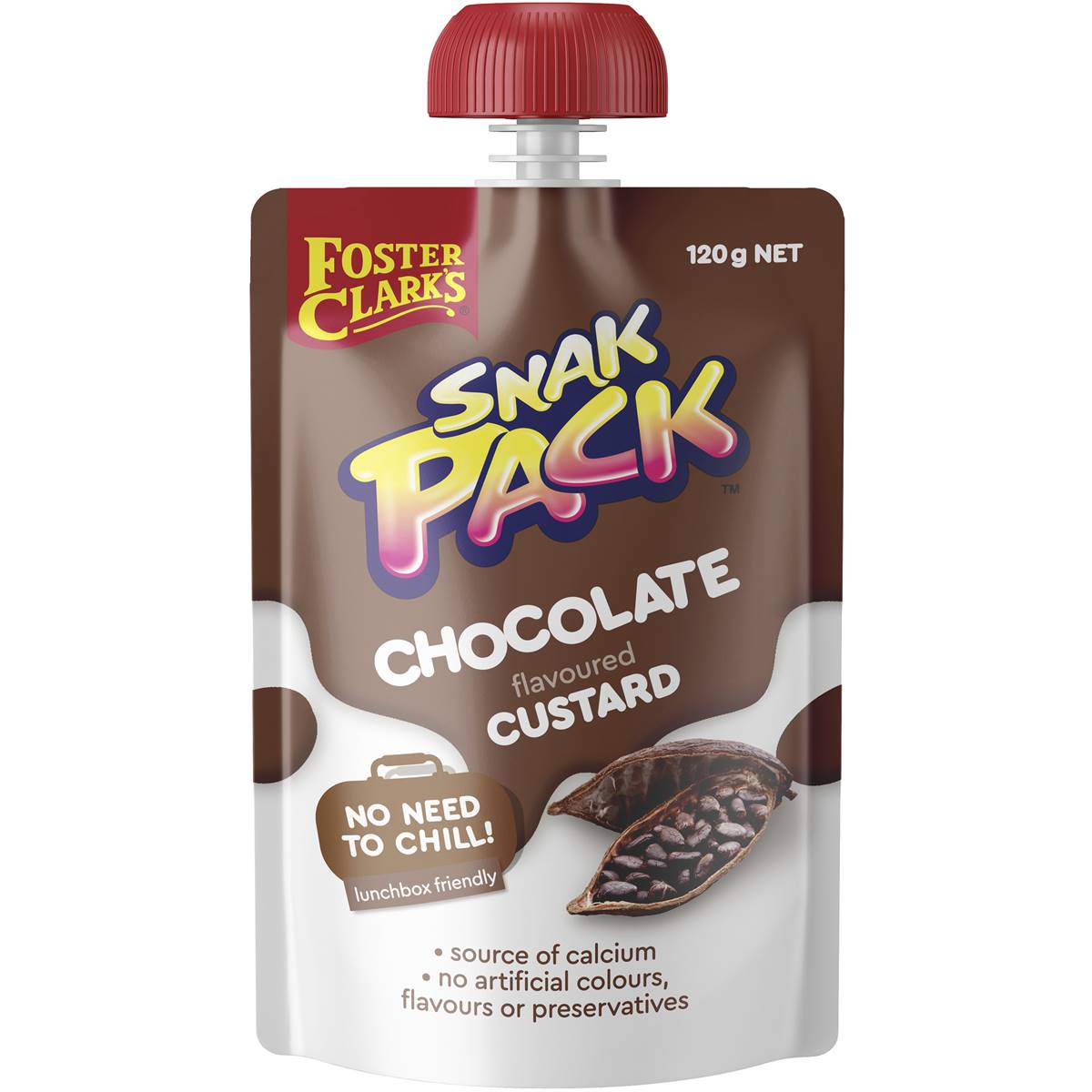 No Artificial Colours - Foster Clark's Snak Pack Chocolate Flavoured ...