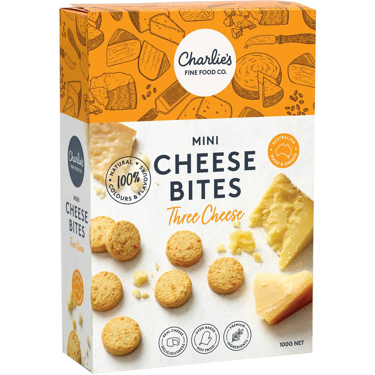 Made in Australia - Charlie's Mini Cheese Bites Three Cheese | myWellabee