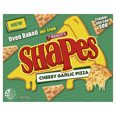 Made in Australia - Arnott's Shapes Cheesy Garlic Pizza Crackers ...