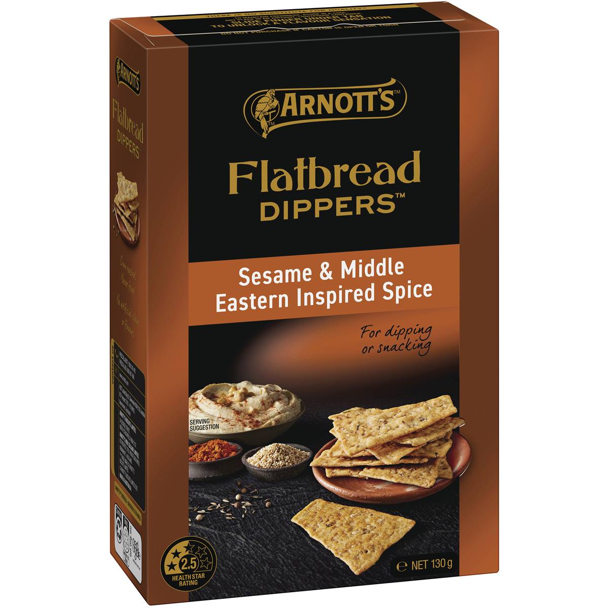 Made in Australia - Arnott's Flatbread Dippers Sesame & Middle Eastern ...