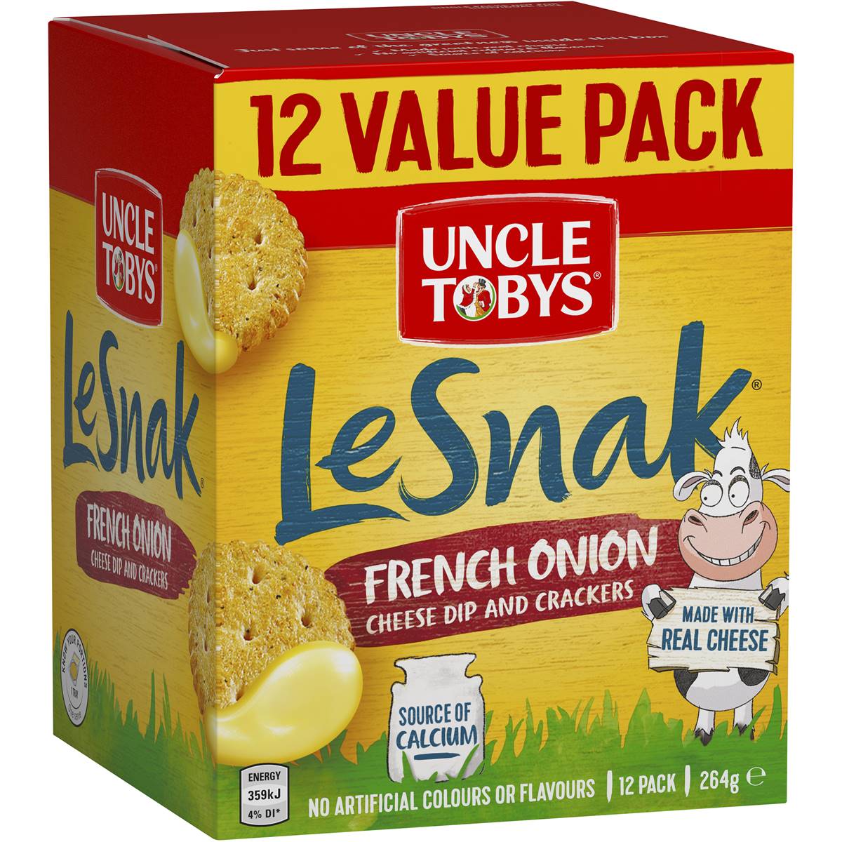 Made in Australia - Uncle Tobys Le Snak French Onion Cheese Dip ...
