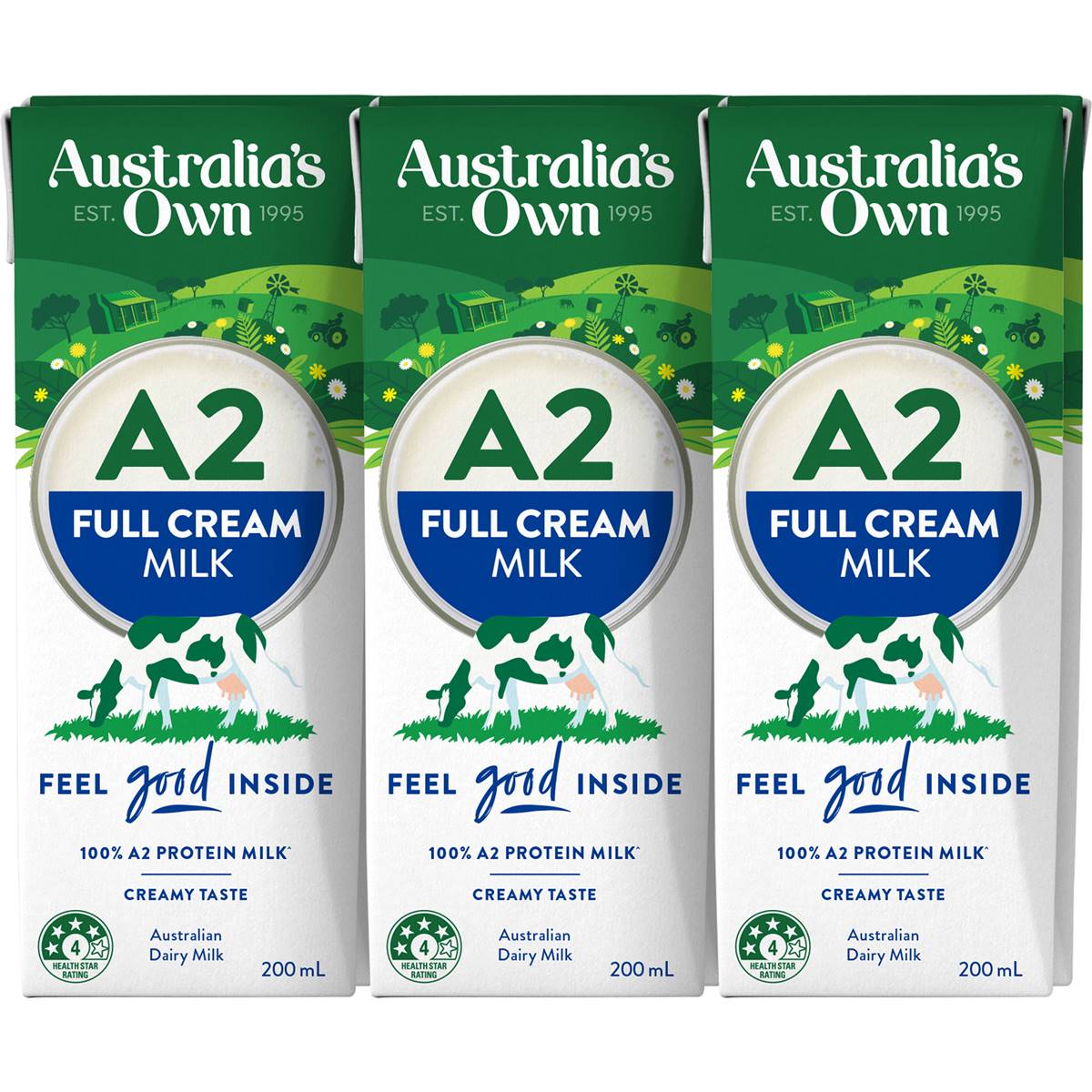 Made in Australia - Australia's Own A2 Full Cream Uht Milk | myWellabee