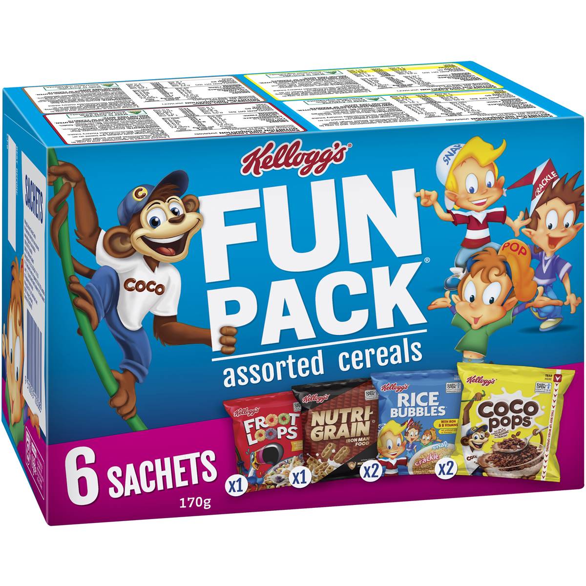 Made in Australia - Kellogg's Fun Pack Assorted Breakfast Cereals ...
