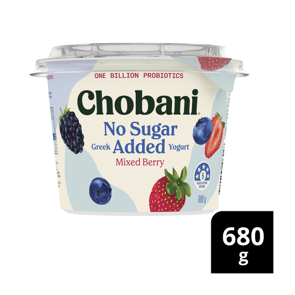 Soy Free - Chobani No Sugar Added Yogurt Mixed Berry | myWellabee