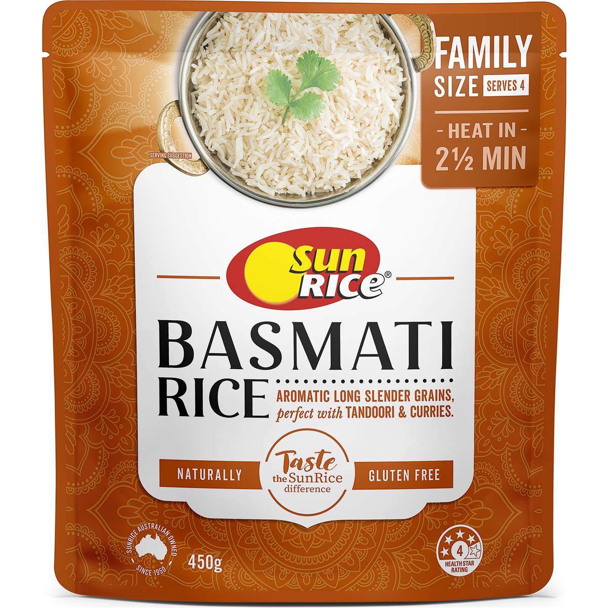 Made in Australia - Sunrice Microwave Indian Aromatic Basmati Rice ...