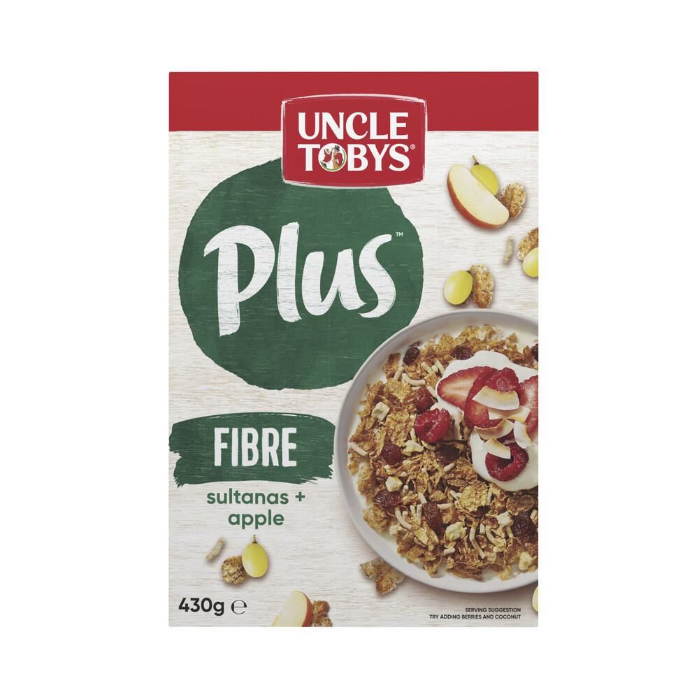 Egg Free - Uncle Toby's Plus Fibre Breakfast Cereal | myWellabee