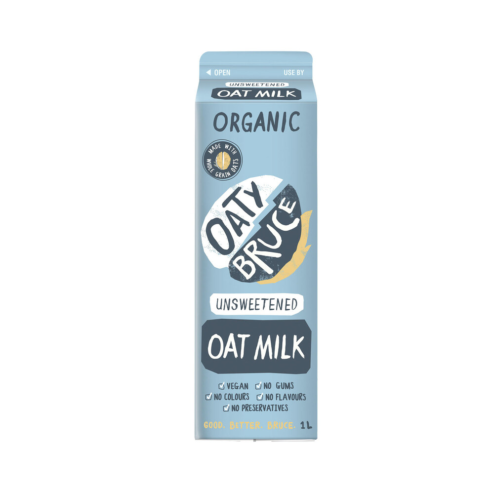 Certified Organic - Oaty Bruce Organic Unsweetened Oat Milk | myWellabee