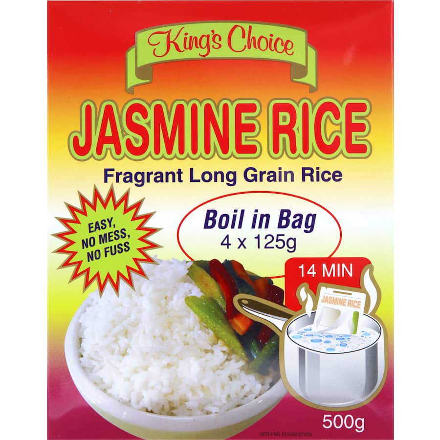 Gluten Free - Kings Choice Jasmine Rice Boil In Bag | myWellabee