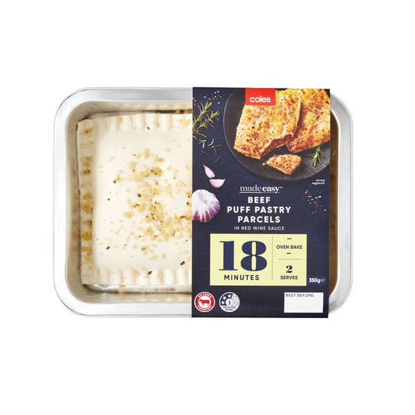- Coles Made Easy Beef Puff Pastry Parcels In Red Wine Sauce | | myWellabee