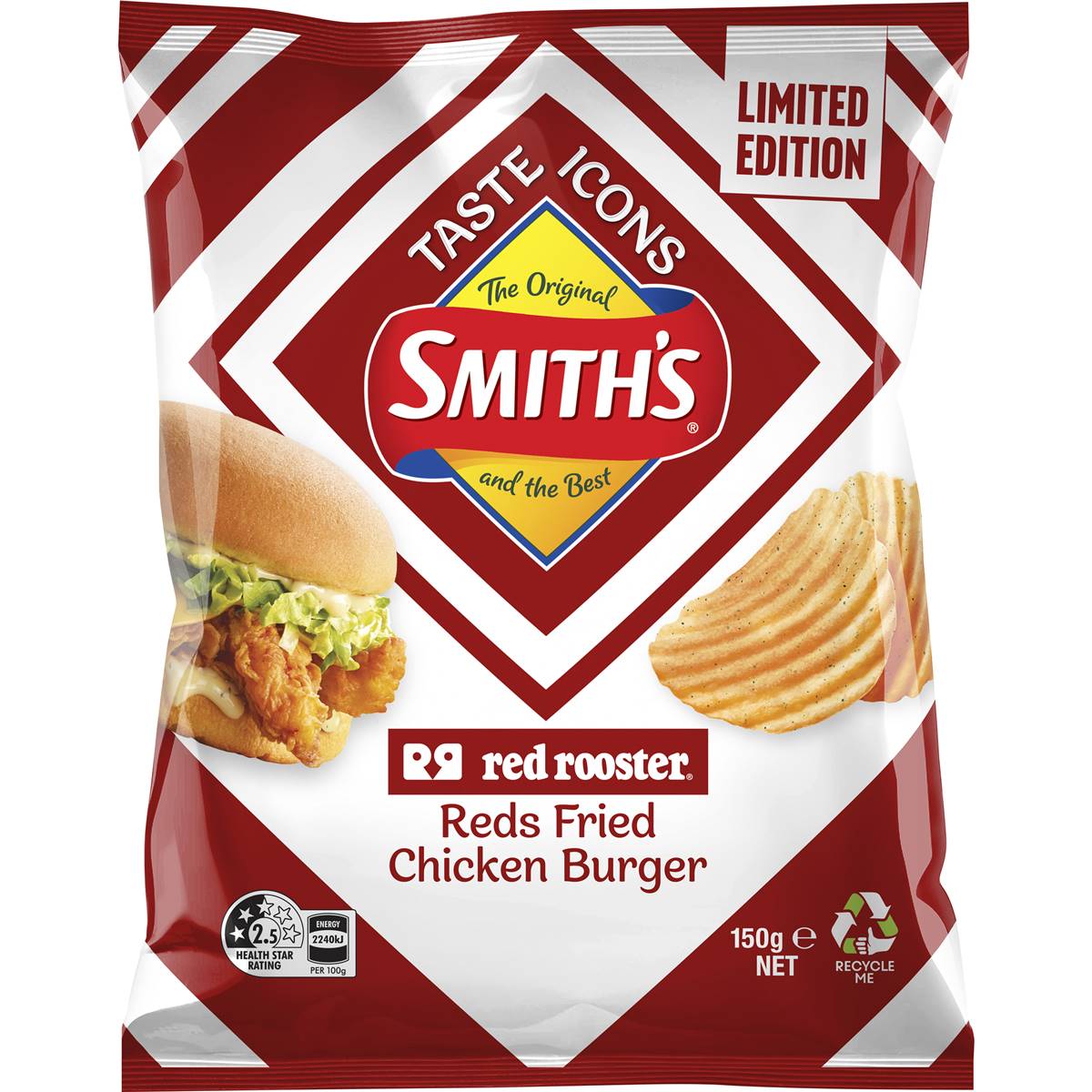 Lupin Free - Smith's Chips Taste Icons Red Rooster Chicken Burger ...