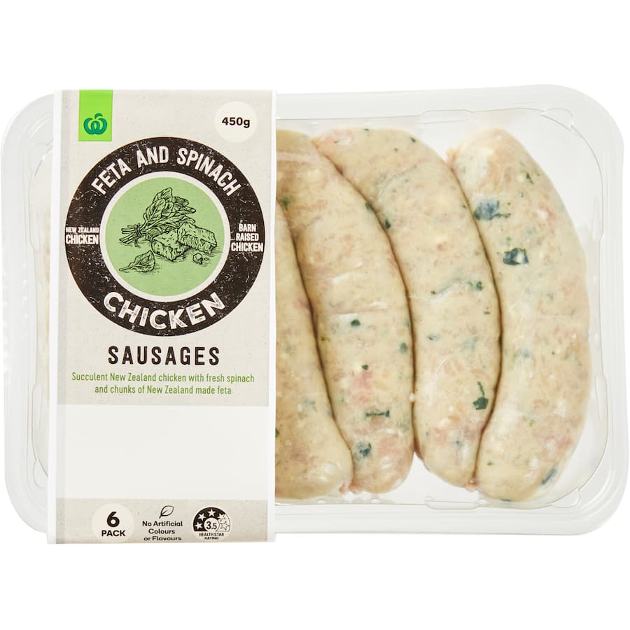 Made in New Zealand - Countdown Premium Nz Chicken Sausages With Feta ...
