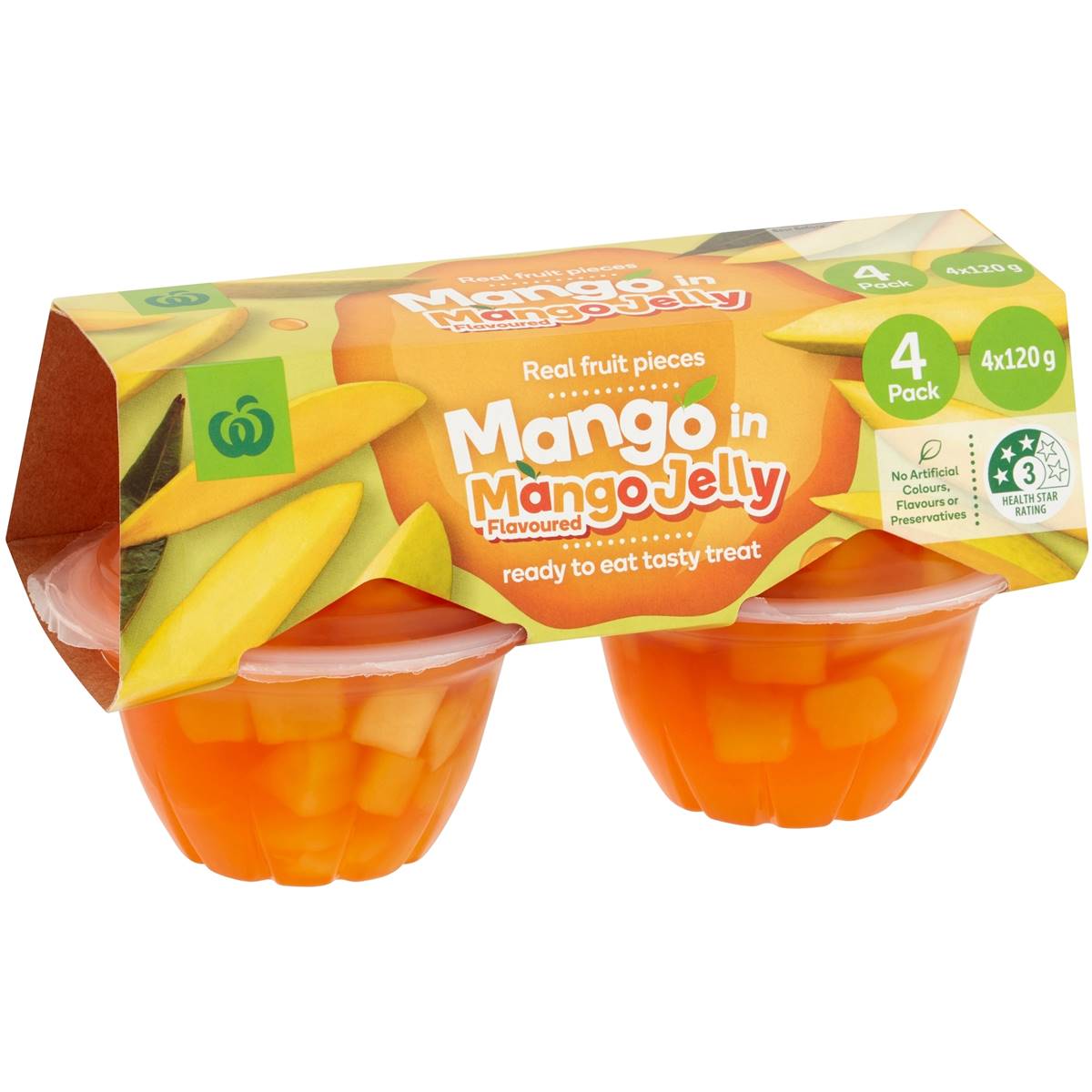 No Artificial Colours - Woolworths Mango In Mango Jelly | myWellabee