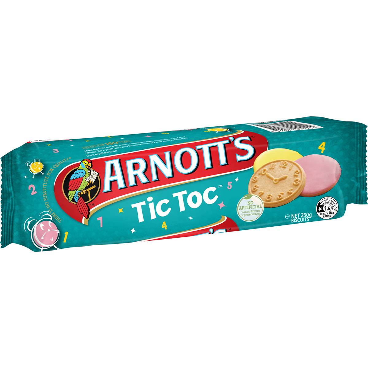 No Artificial Colours - Arnott's Iced Tic Toc Biscuits | myWellabee