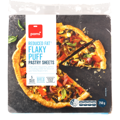 Low Fat/Fat Free - Pams Reduced Fat Flaky Puff Pastry Sheets | myWellabee