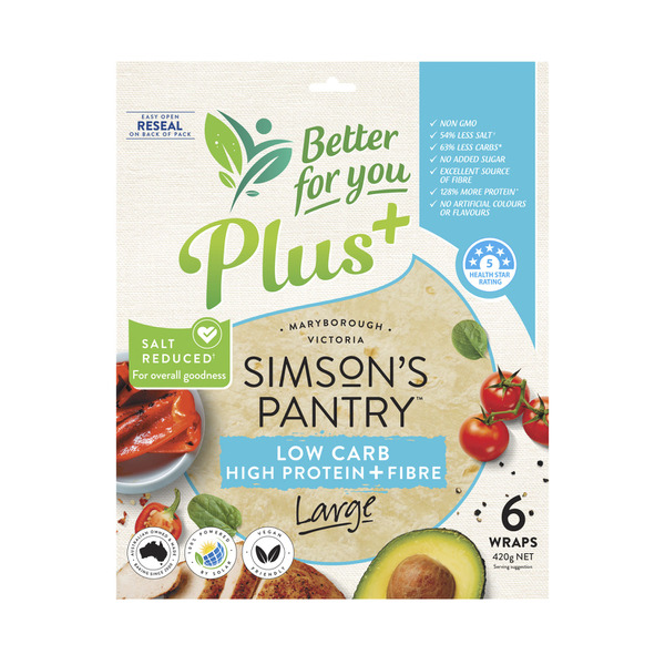 Dairy Free - Simson's Pantry Low Carb High Protein + Fibre | myWellabee