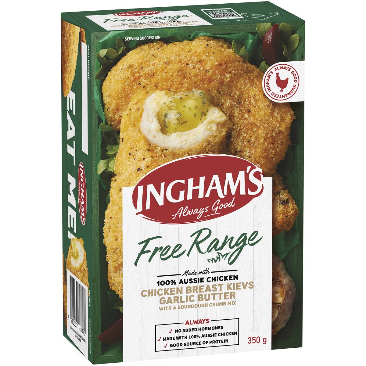Free Range - Ingham's Free Range Chicken Breast Garlic Butter Kievs ...
