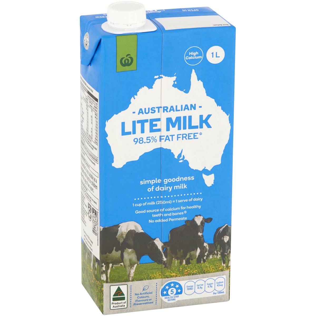 Gluten Free - Woolworths Uht Lite Milk | myWellabee
