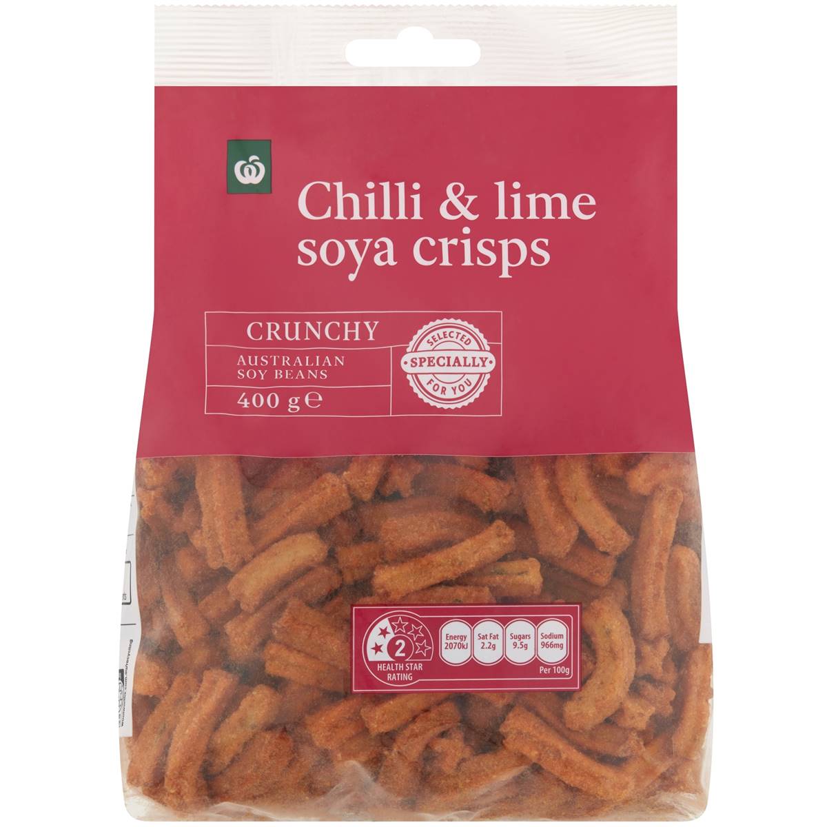 Made in Australia - Woolworths Soya Crisps Chilli & Lime Snacks ...