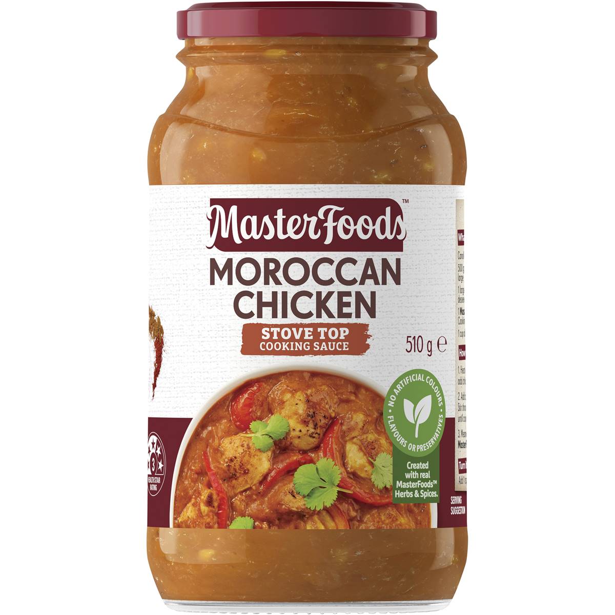 Almond Free - Masterfoods Moroccan Chicken Simmer Sauce 510G | myWellabee