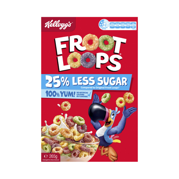 - Kellogg's Froot Loops 25% Less Sugar | | myWellabee