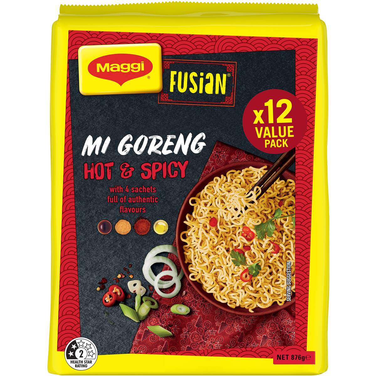 - Maggi Fusian 2 Minute Instant Noodles Hot & Spicy | myWellabee