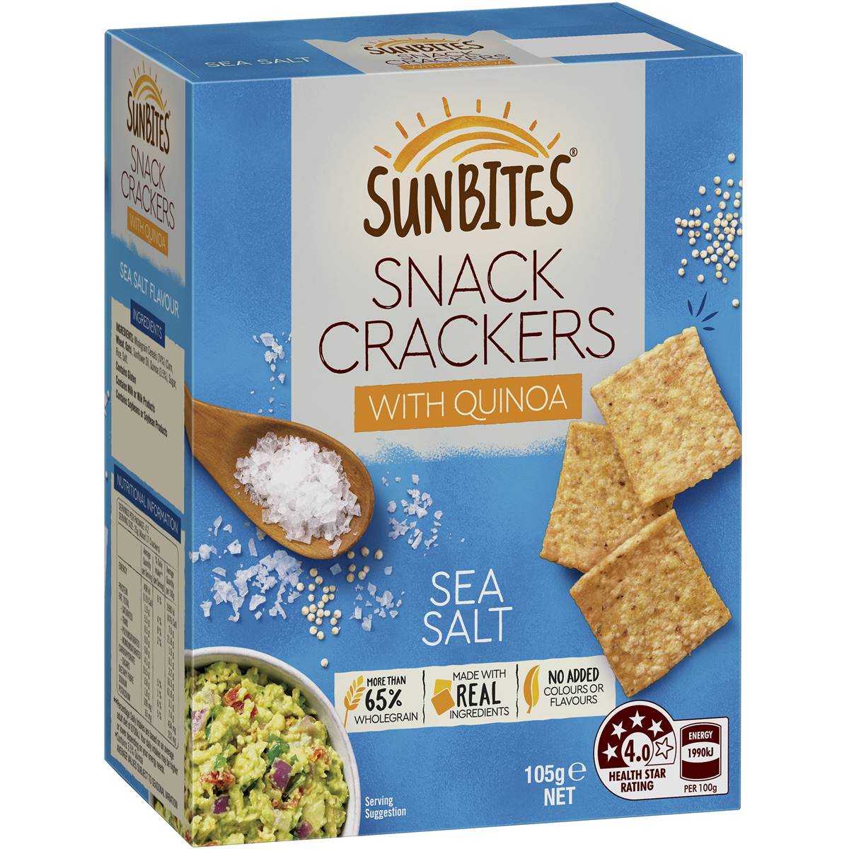 Made in Australia - Sunbites Crackers With Quinoa Sea Salt | myWellabee