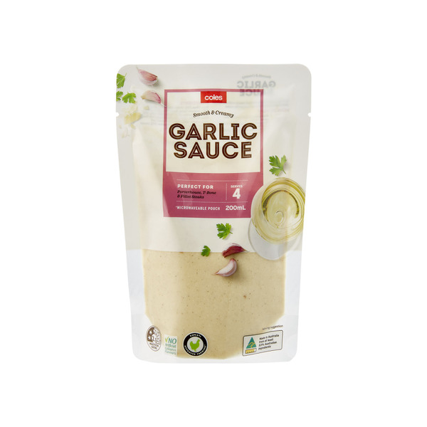 Made in Australia - Coles Premium Garlic Sauce | myWellabee