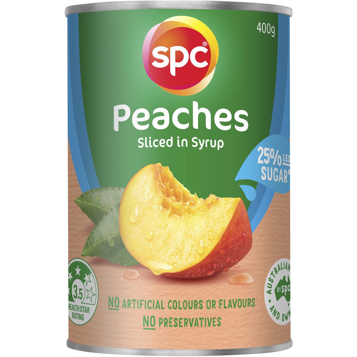 Dairy Free - Spc Peaches Sliced In Syrup Reduced Sugar Canned Fruit ...