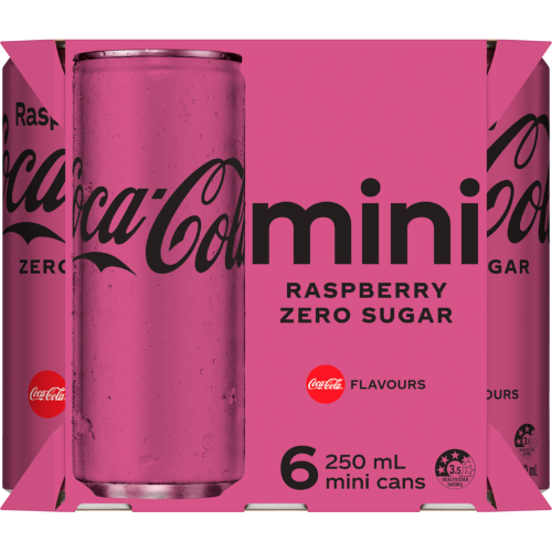 Dairy Free - Coca-Cola Zero Sugar Raspberry Mini Soft Drink Cans ...