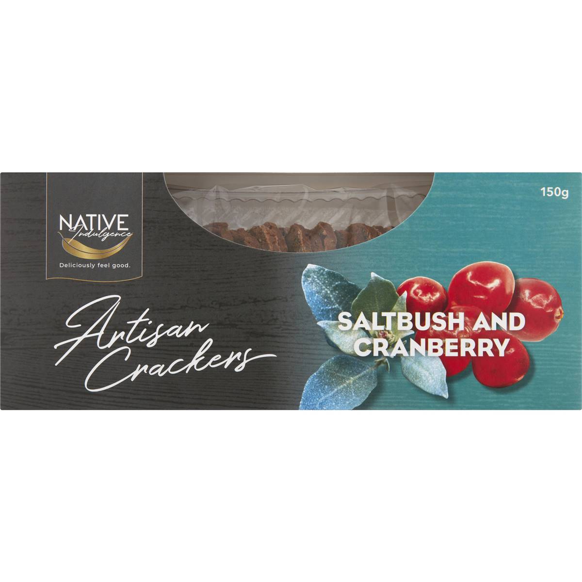 Vegetarian - Native Indulgence Artisan Crackers Saltbush & Cranberry ...