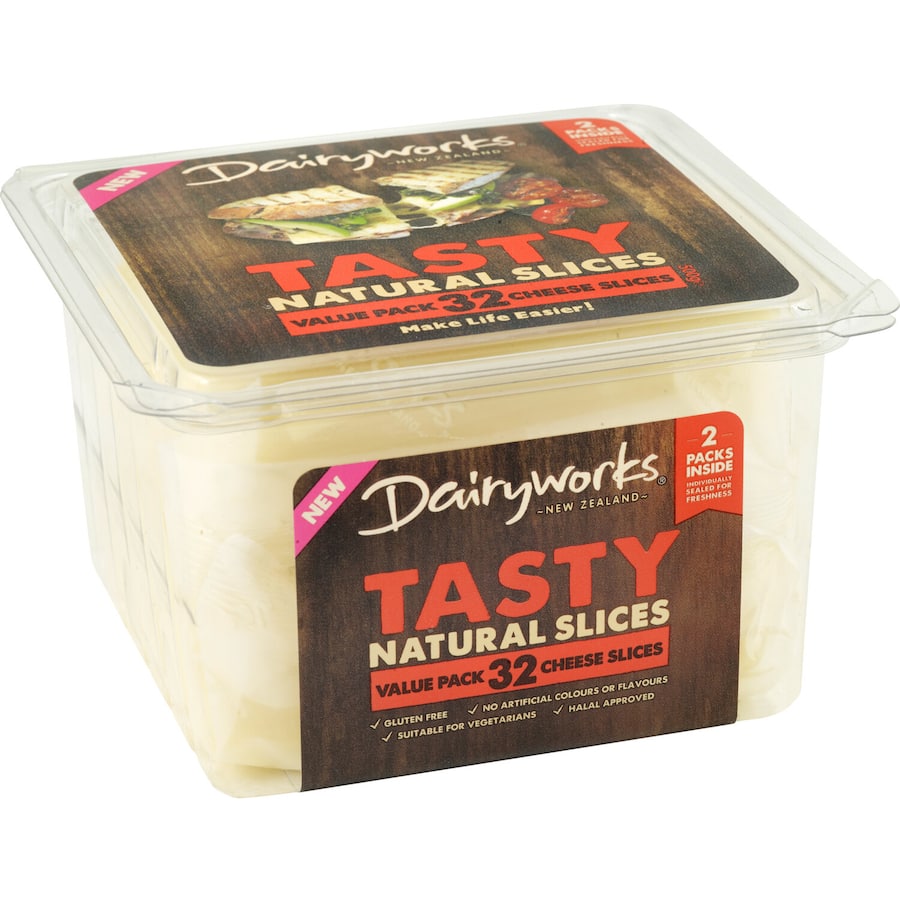 Gluten Free - Dairyworks Cheese Slices Tasty | myWellabee