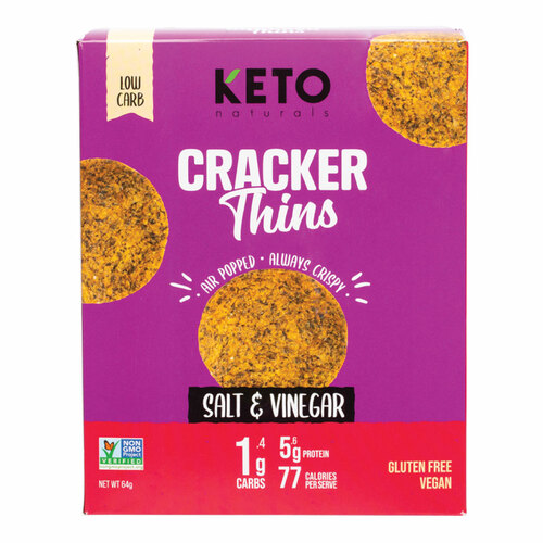 Gluten Free - Keto Salt & Vinegar Cracker Thins | myWellabee