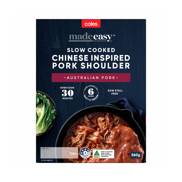 Made in Australia - Coles Made Easy Slow Cooked Pork In Chinese Style ...
