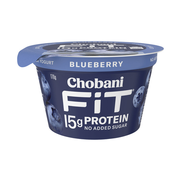 No Added Sugars - Chobani Fit Blueberry Yoghurt Pot | myWellabee