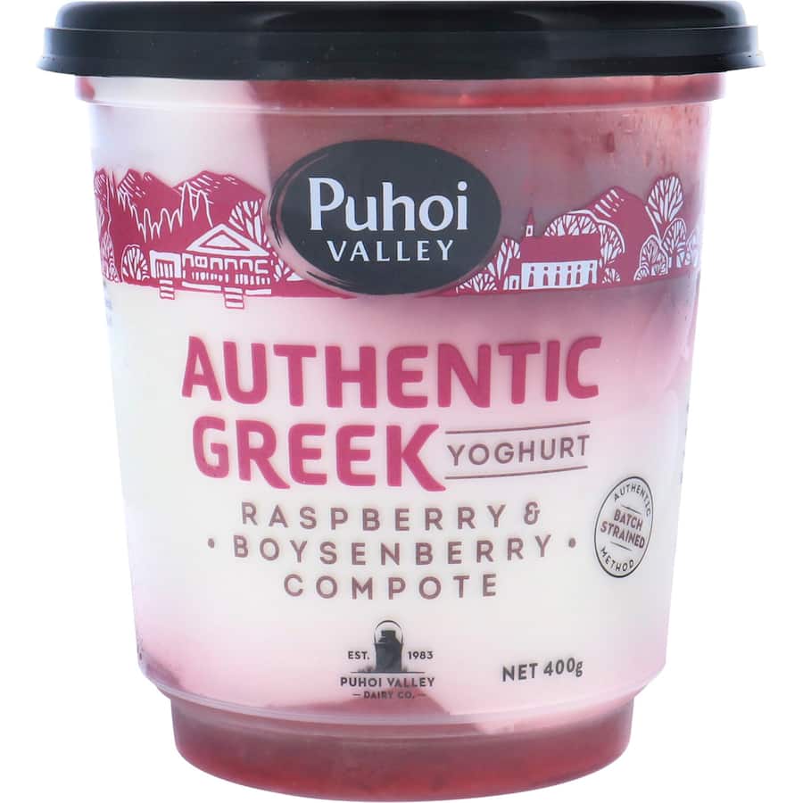 - Puhoi Valley Authentic Greek Yoghurt Tub Raspberry & Boysenberry ...