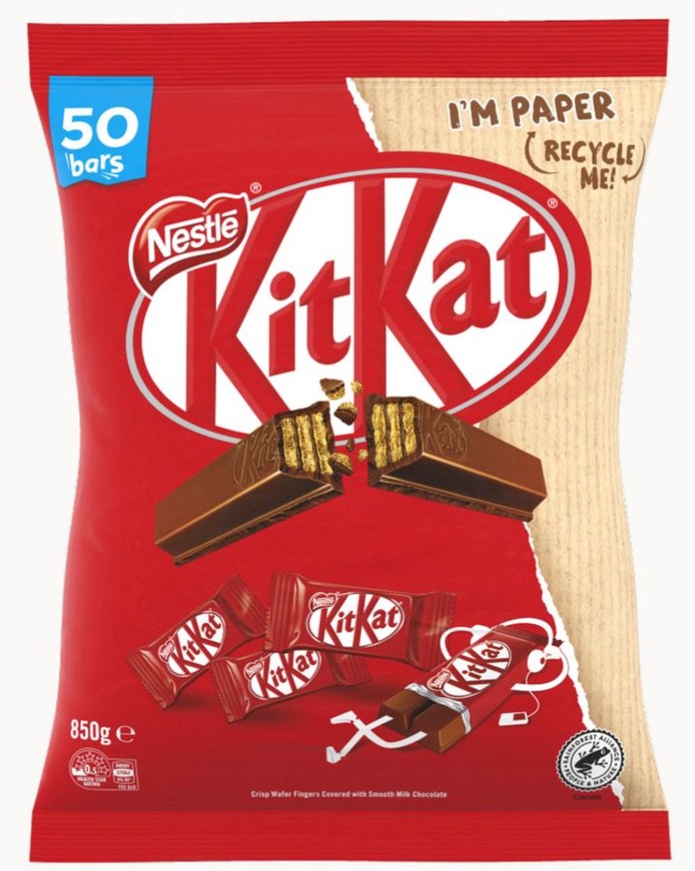 - Nestle Kit Kat 2 Finger 17g Carton 200 Pieces (4 x 850g Packets ...
