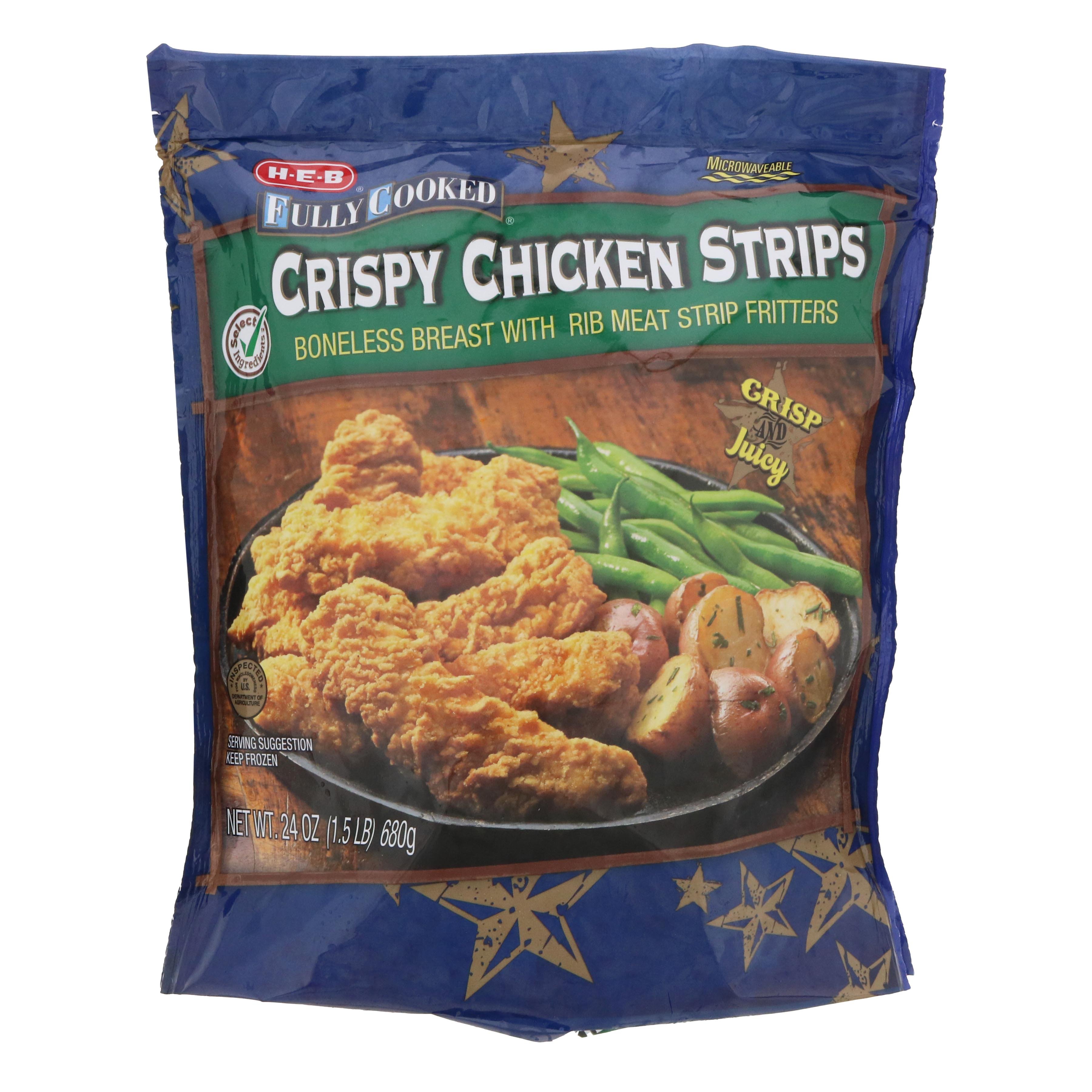 Fish Free - HEB Fully Cooked Crispy Chicken Strips | myWellabee