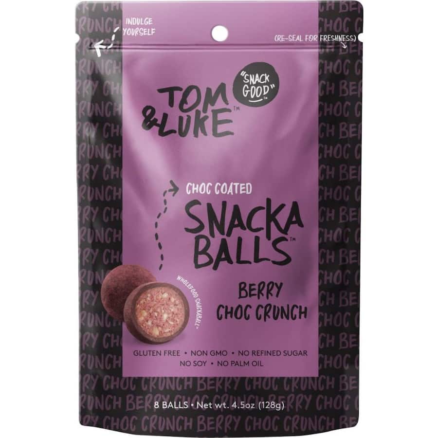 Gluten Free - Tom & Luke Snack Balls Berry Choc Crunch | myWellabee