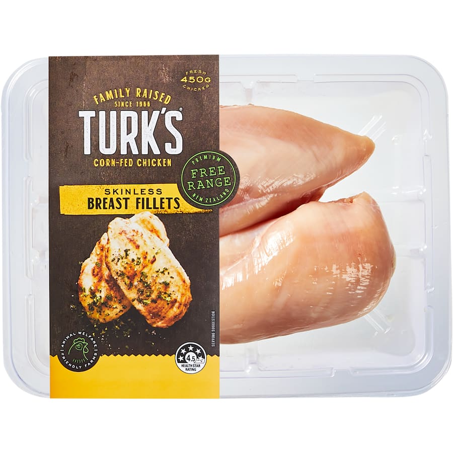 Free Range - Turks Free Range Chicken Breast Skinless Fillet | myWellabee