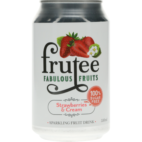 Low Sugar - Frutee Fabulous Fruits Strawberries & Cream Sparkling Fruit ...
