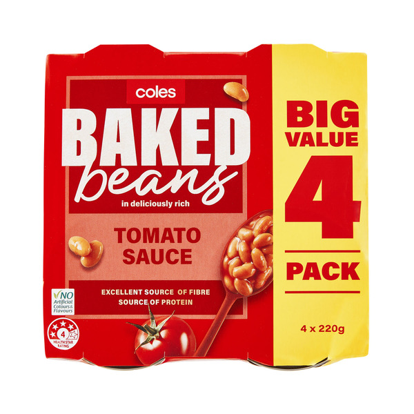 High Fiber - Coles Baked Beans In Tomato Sauce | myWellabee