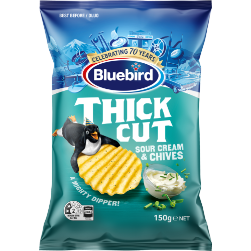Egg Free - Bluebird Thick Cut Sour Cream & Chives Potato Chips | myWellabee
