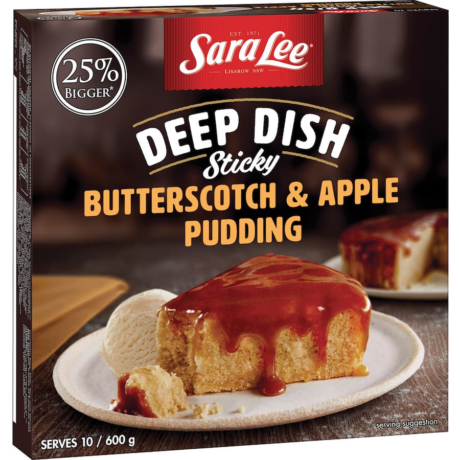 No Artificial Colours - Sara Lee Deep Dish Pudding Butterscotch ...