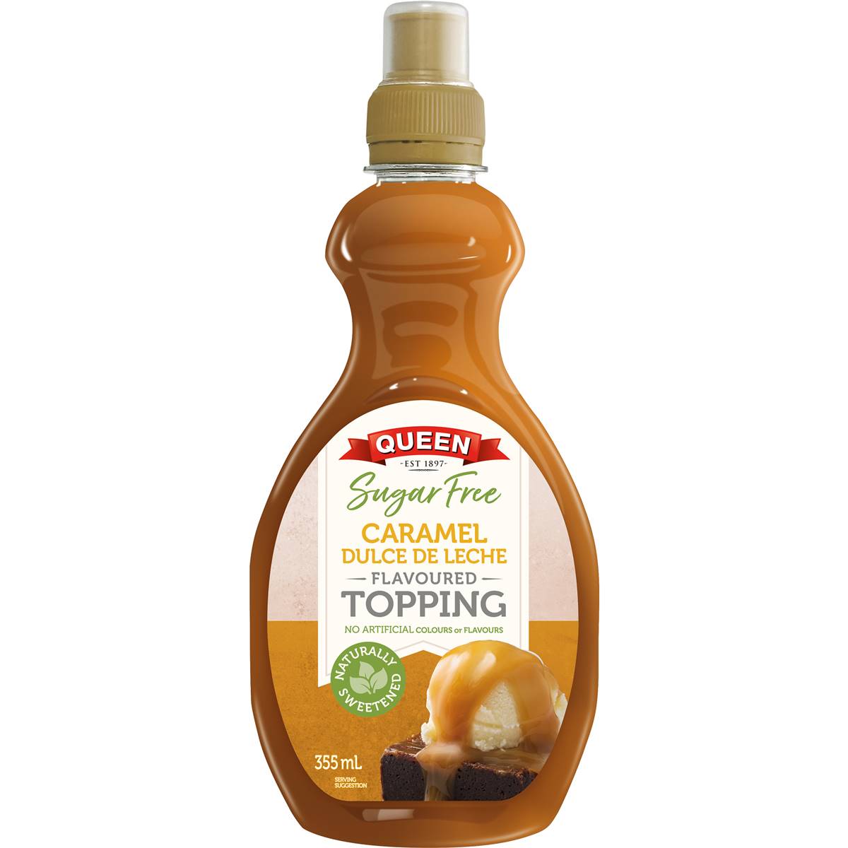 Gluten Free - Queen Sugar Free Caramel Dulce De Leche Flavoured Topping ...