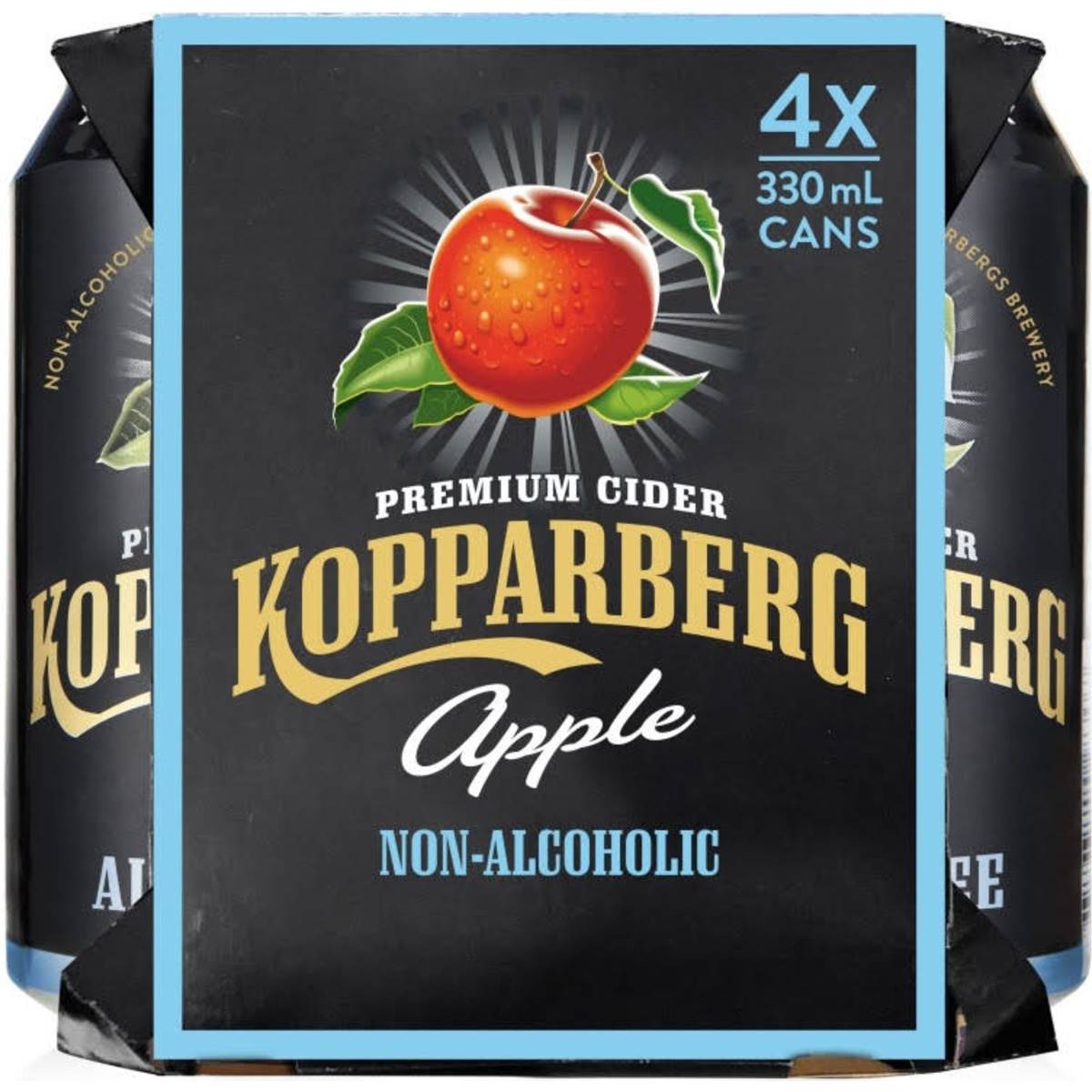Low Fat/Fat Free - Kopparberg Non Alcoholic Apple Cider 330ml X 4 Pack ...