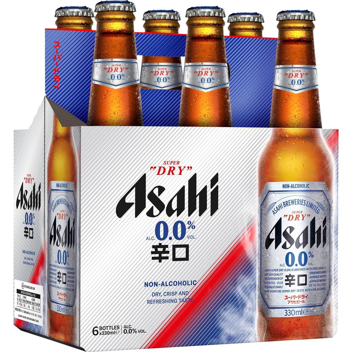 - Asahi Super Dry 0% Bottles 330ml X 6 Pack | myWellabee