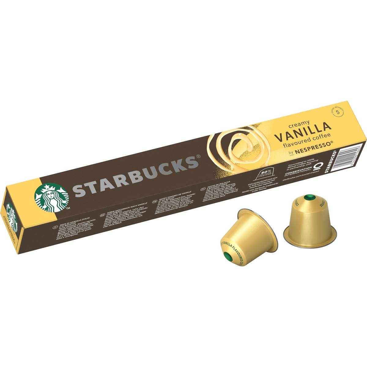 - Starbucks By Nespresso Creamy Vanilla Flavoured Coffee Pods Capsules ...