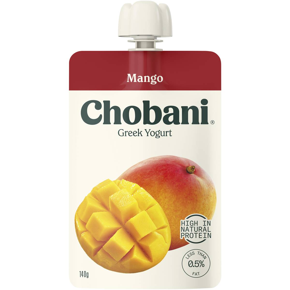 High Protein - Chobani Mango Greek Yogurt Pouch | myWellabee